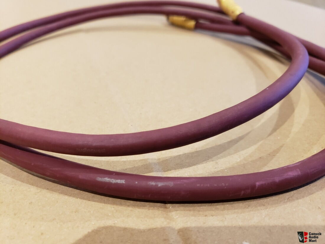 AudioQuest Ruby Hyperlitz Audio Cable RCA Stereo Interconnects 1.0 ...
