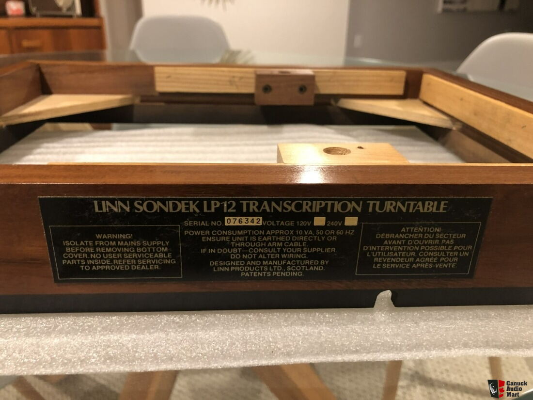 Linn LP12 Factory Fluted Plinth Afromosia Photo #3538701 - Canuck Audio ...