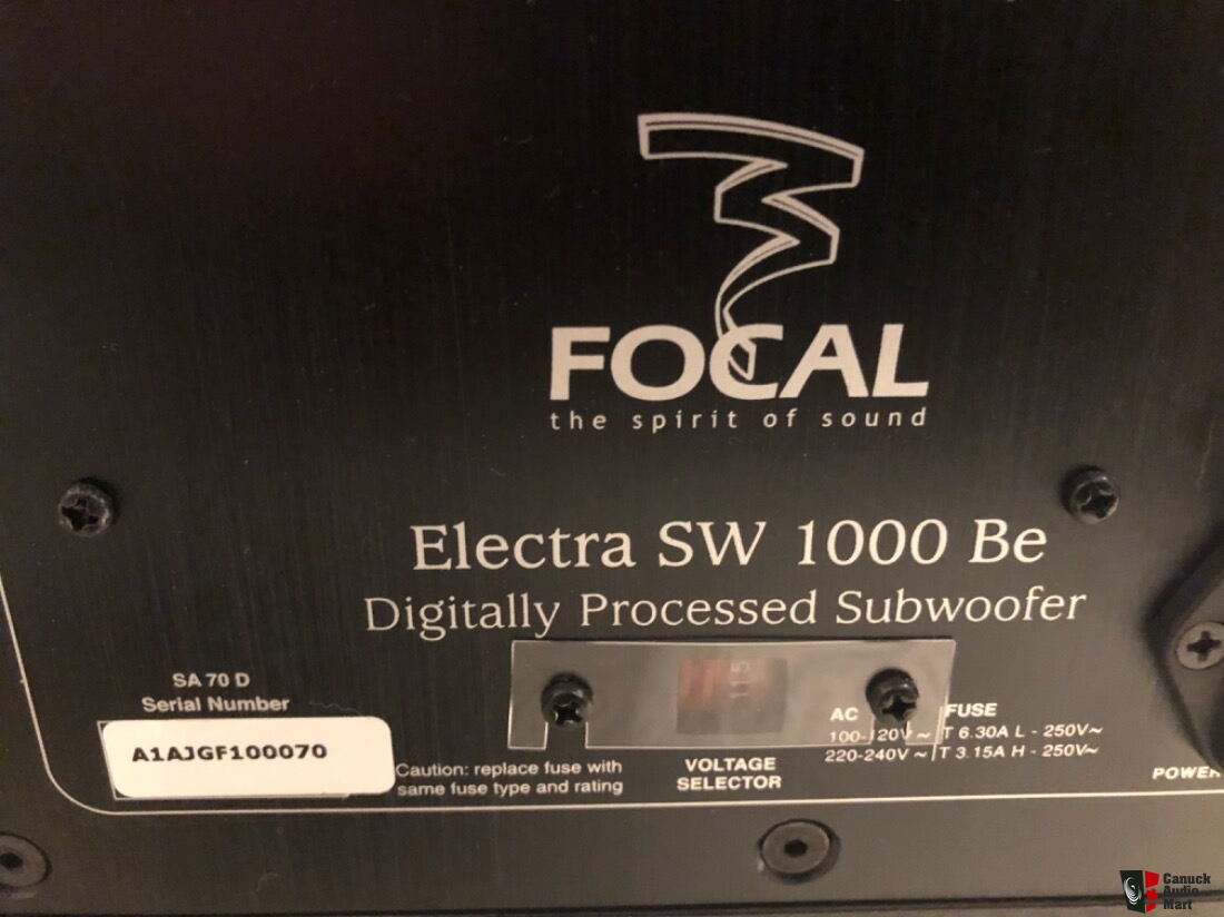 Focal Electra 1038 BE 2 in Carrera White with matching Focal Subwoofer ...