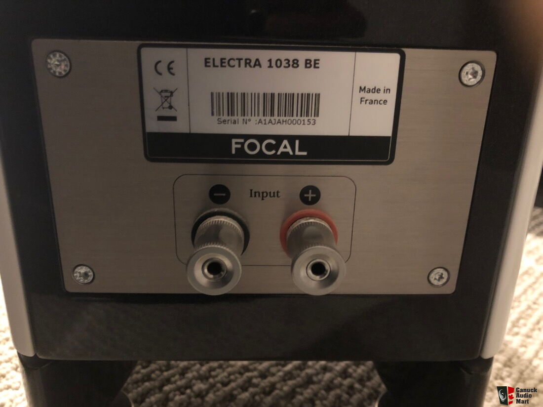 Focal Electra 1038 BE 2 in Carrera White with matching Focal Subwoofer ...