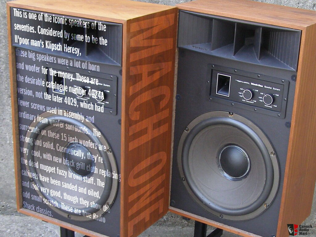 Realistic Mach One LOUDspeakers Photo #355431 - Canuck Audio Mart