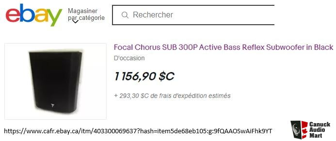 Focal Sub 300P Caisson de Grave Actif Bass-Reflex Photo #3557665 - US ...