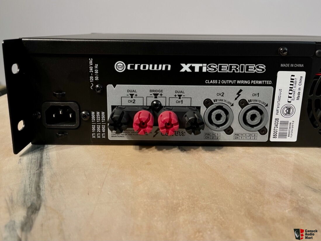 CROWN by Harman Kardon XTI4002 Power Amp Pro Amplifier Photo #3561995 ...