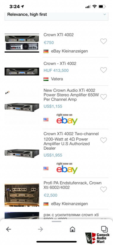 CROWN by Harman Kardon XTI4002 Power Amp Pro Amplifier Photo #3562004 ...