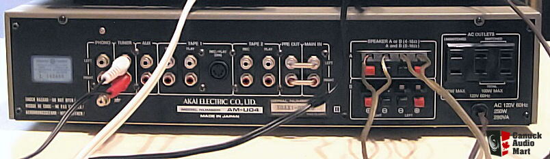 Excellent AKAI AM-U04 Integrated Stereo Amplifier 48 W P/C RMS Photo ...