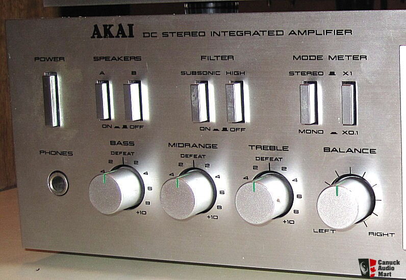 Excellent AKAI AM-U04 Integrated Stereo Amplifier 48 W P/C RMS Photo ...