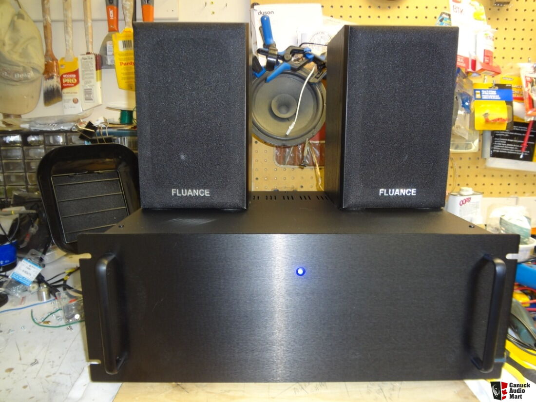 Rack style power amplifier with soft start and speaker protection (My ...