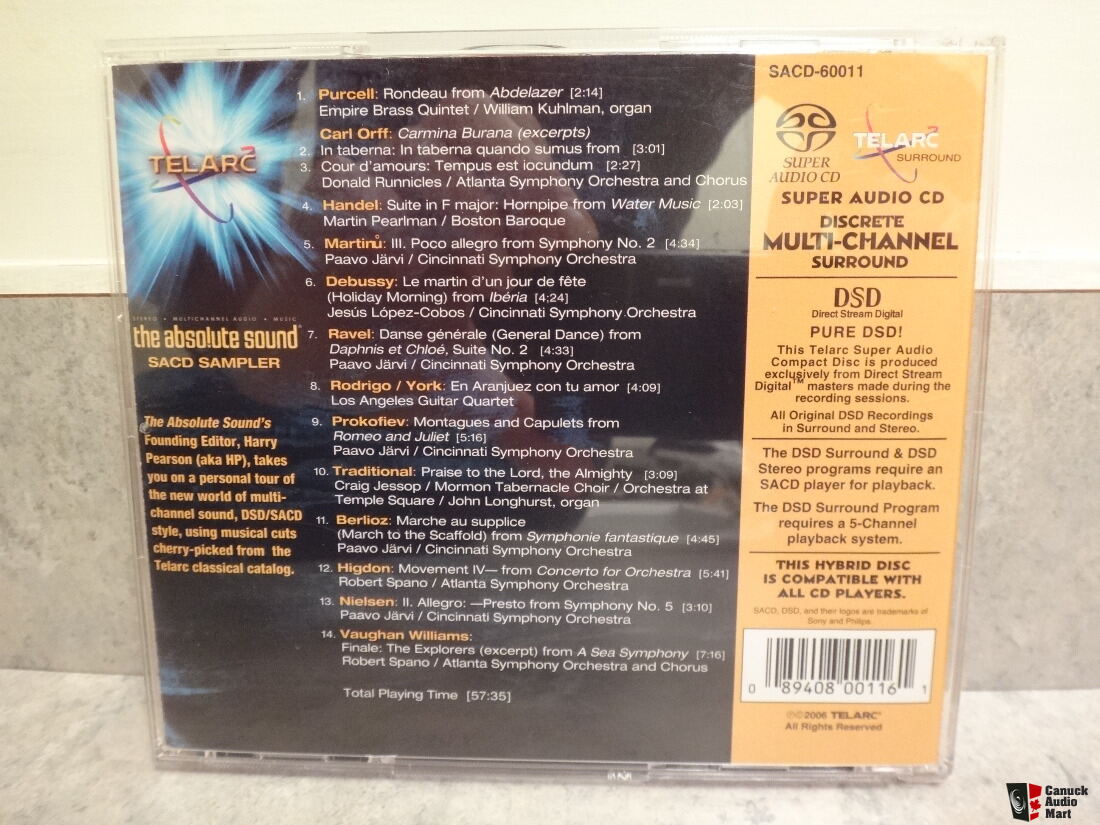 Hybrid CD/SACD Stereo & Multichannel Surround Jazz Classical Pop World ...