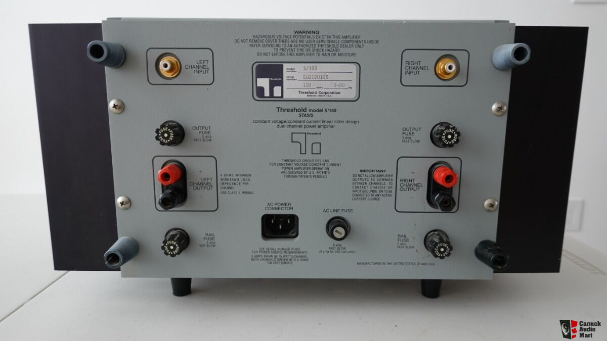 Threshold S150 Power Amp - Like new - looks and works perfectly ...