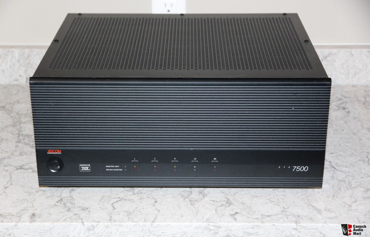 Adcom GFA-7500 - Five Channel Amplifier (5 x 150 WPC) - Serviced ...