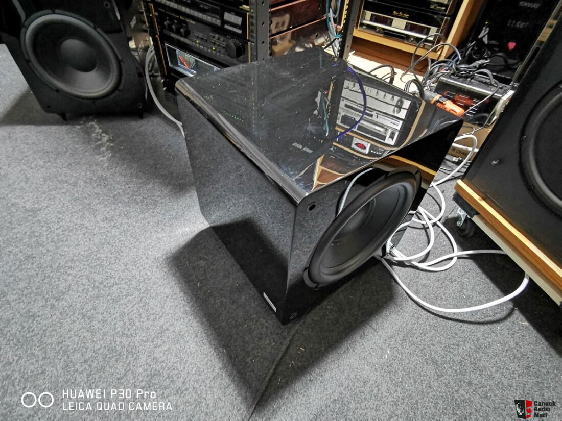 Tannoy TS2.12 12" Active/Passive 500W High-Gloss Subwoofer, Pair Photo ...