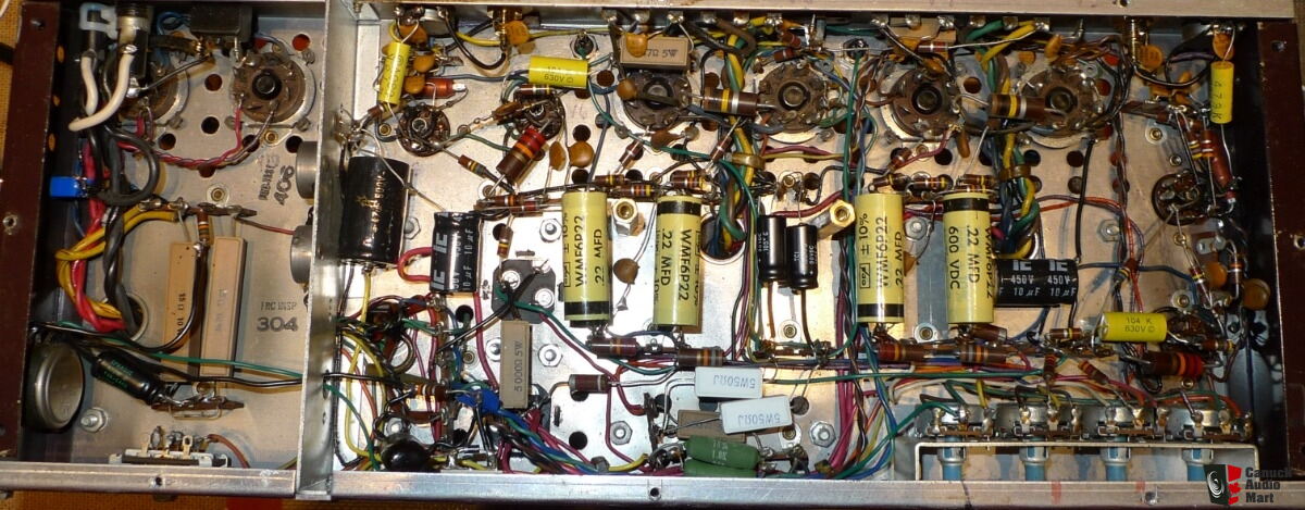 Fisher SA-300 tube power amplifier with EL34 output tubes -- Sales ...