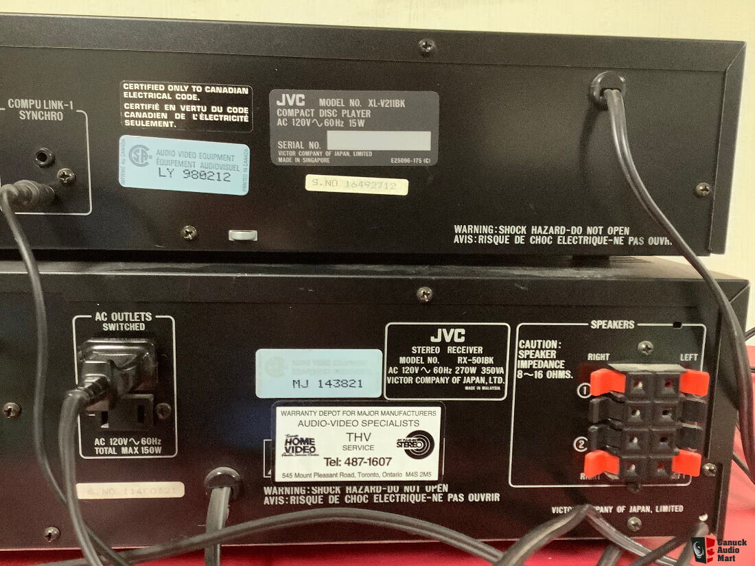 JVC RX-501BK Receiver and JVC XL-V211BK CD Player Photo #3587840 - UK ...