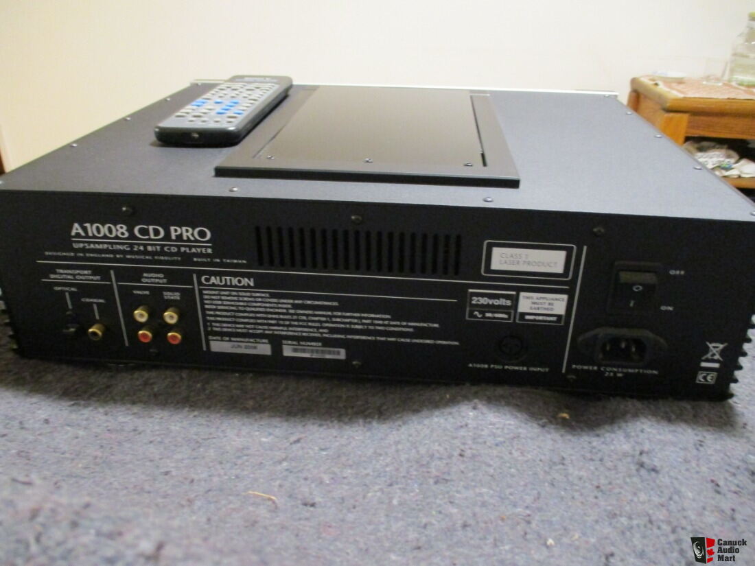 Musical Fidelity's A1008 Pro CD Player - Beautiful tube sound : 115-120 ...