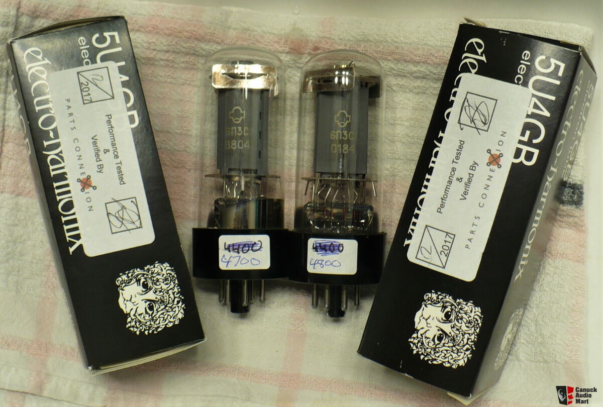 Pair of Russian 6n3c Power Tubes 6L6 Equivalent + 2 Free 5u4GB ...