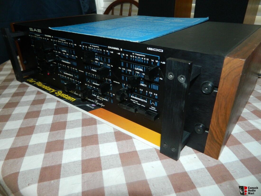 SAE 1800 Stereo Parametric Equalizer , Nice Condition with Manual Photo ...