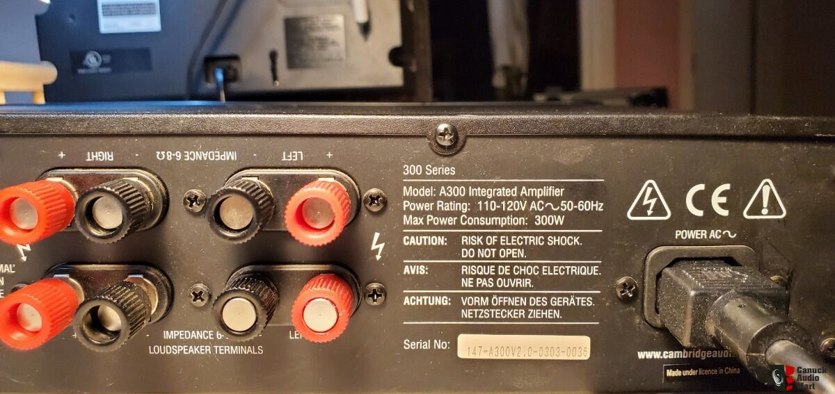 Cambridge Audio A300 integrated Amplifier Photo #3597161 - Canuck Audio ...