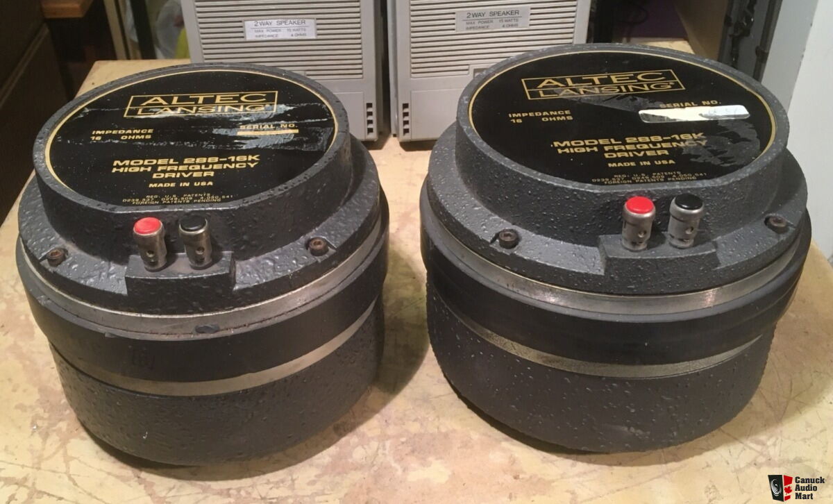 Pair of Altec Lansing 288-16K High Frequency Drivers Photo #3599198 ...