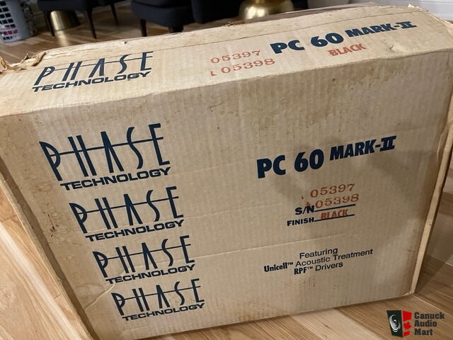 vintage Phase Technology PC 60 Mark ll bookshelf speakers For Sale ...