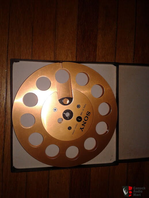 Rare Copper Gold OEM 7 inch Sony R-7MB Metal take-up reel Near mint ...