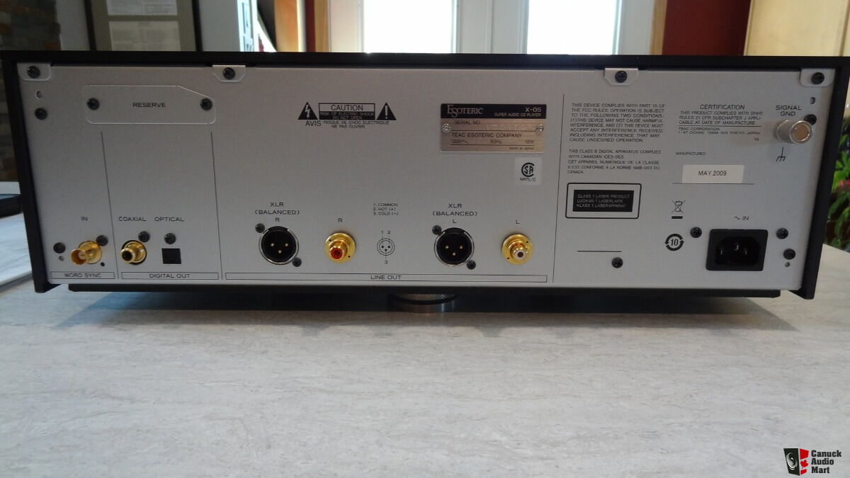 Esoteric X-05 SACD/CD Player - Sold Photo #3605045 - Canuck Audio Mart