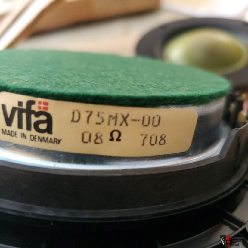 2 VIFA D75MX-31 large dome midranges Pair For Sale - Canuck Audio Mart