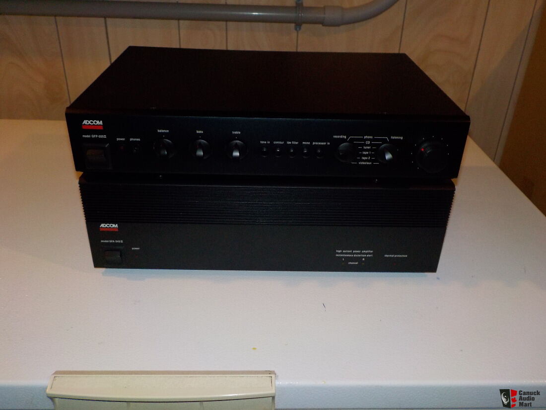 Adcom GFP-555II and GFA-545II Used For Sale - Canuck Audio Mart
