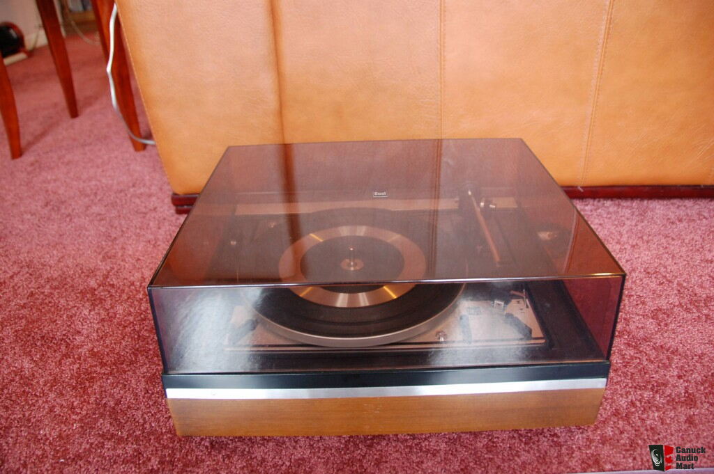 VINTAGE DUAL 1214 TURNTABLE - ORIGINAL NORESCO WOOD BASE & DUST COVER ...