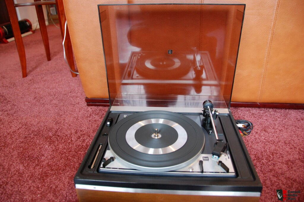 VINTAGE DUAL 1214 TURNTABLE - ORIGINAL NORESCO WOOD BASE & DUST COVER ...