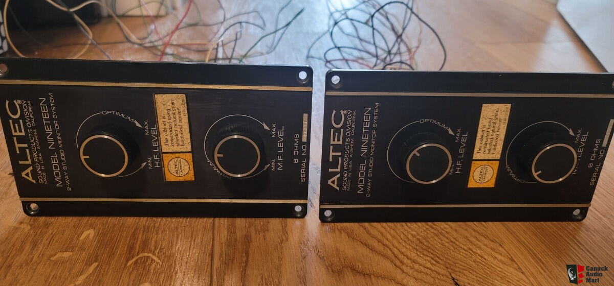 Altec Model 19 Crossovers Photo #3616735 - Canuck Audio Mart