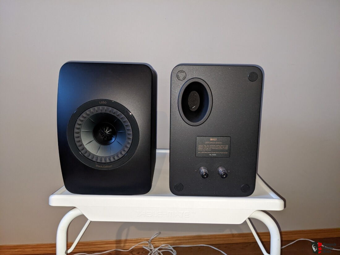 Kef LS50 Speakers in Black Photo #3618446 - Canuck Audio Mart