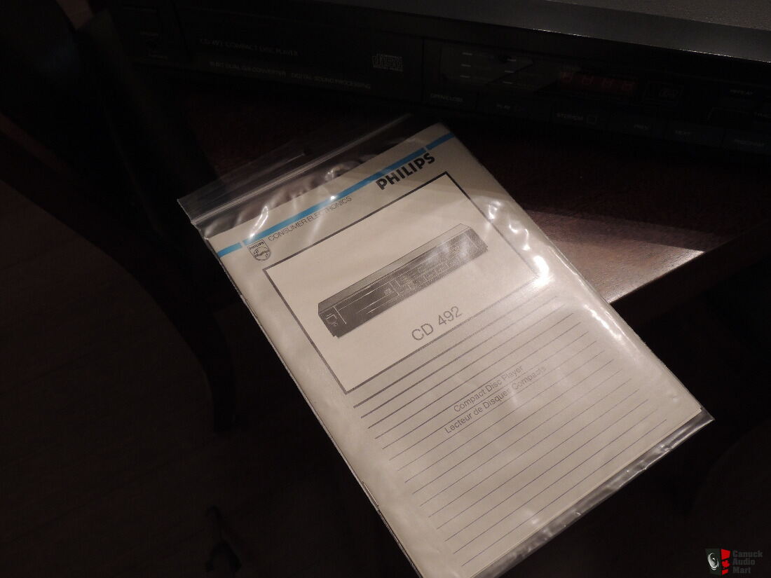 Philips CD-492 CD Disc Player w/TDA1532 DAC chip @CDM-4 Laser Pickup ...
