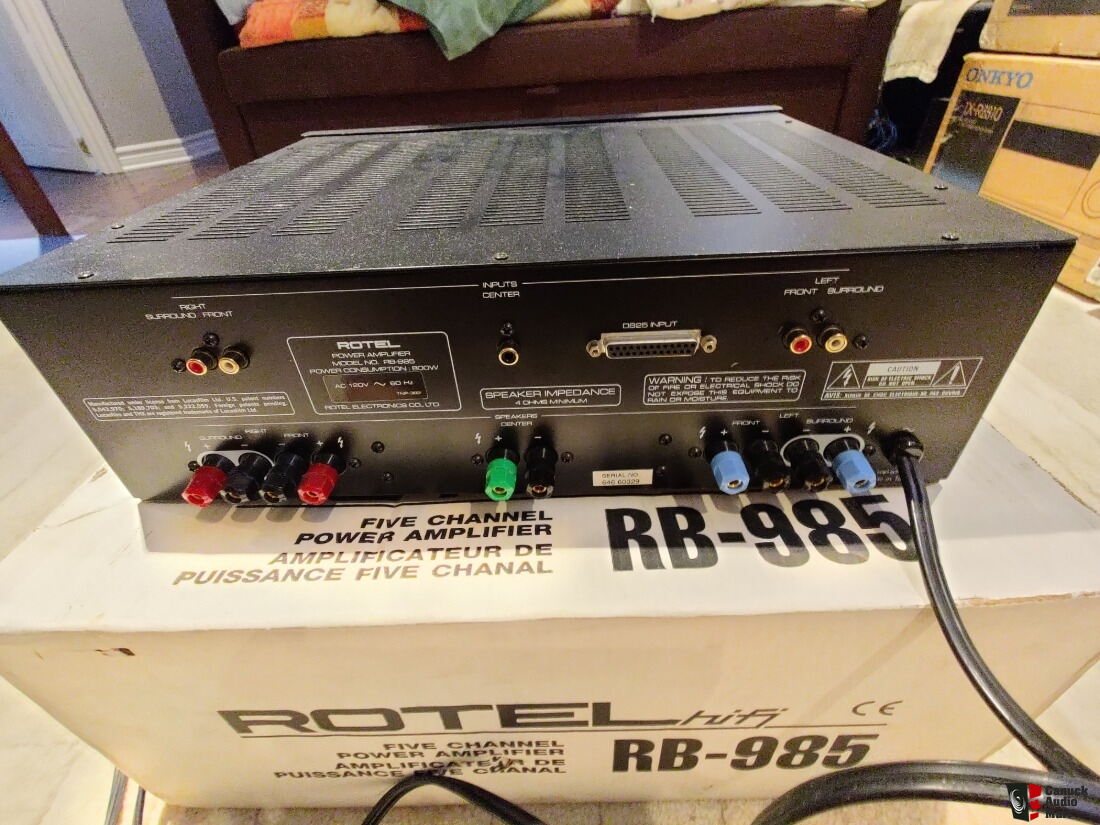 Rotel RB-985 5 x 100w Channel THX Power Amplifier Photo #3624510 - UK ...