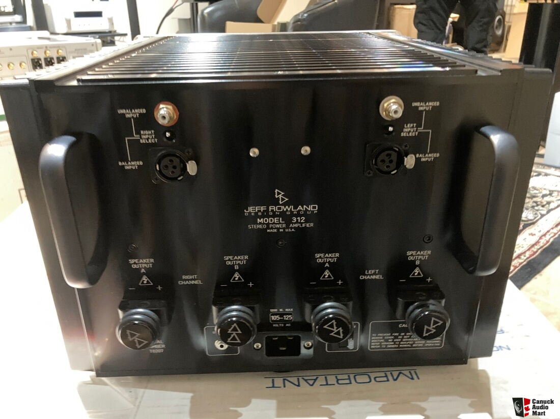 Jeff Rowland 312 stereo power amplifier Photo #3627604 - Canuck Audio Mart