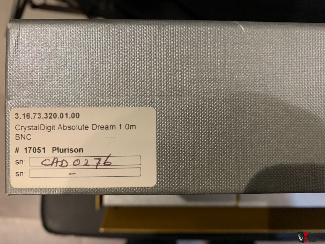 Crystal Cable Absolute Dream BNC SPDIF Digital Cable Photo #3630766 ...