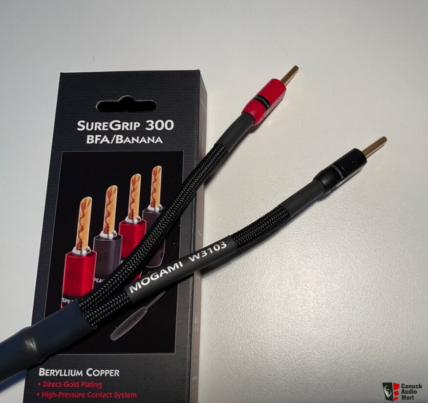 Mogami W3103 + banana AQ Suregrip 300 (2 x 9ft) (375$) Photo #3632810 ...