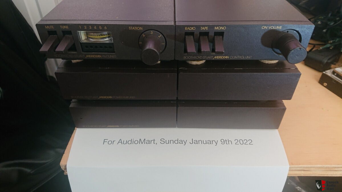 Boothroyd Stuart Meridian Stereo System complete: 101 Control, 103 FM ...