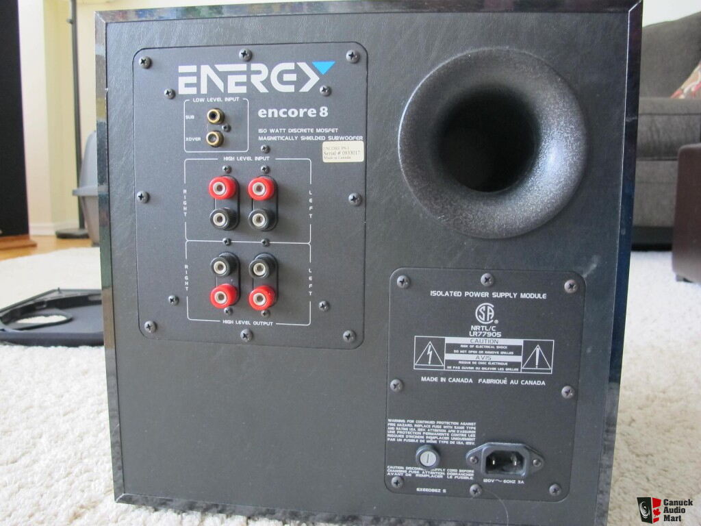 Energy Encore 8 Subwoofer in perfect condition Photo #364254 - Canuck ...