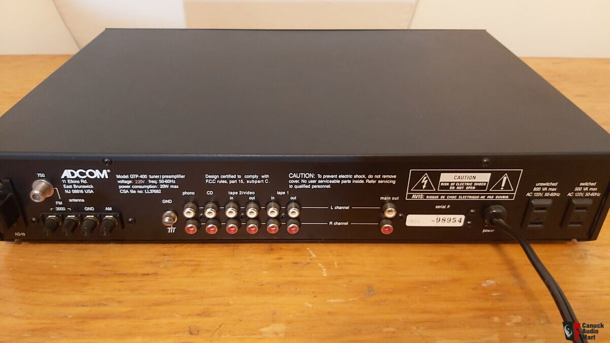 Adcom GTP-400 preamp/tunner Photo #3647852 - UK Audio Mart