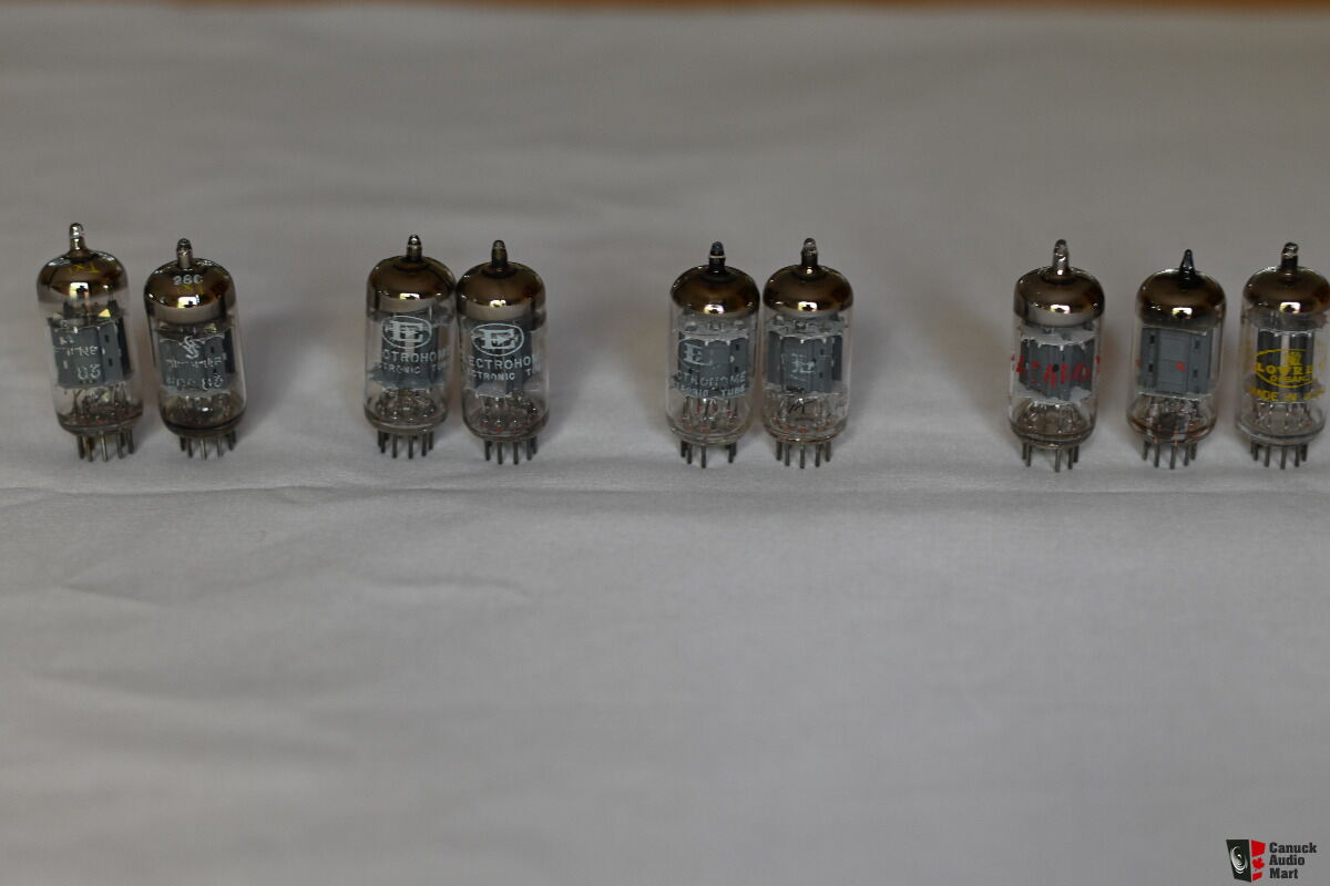 12AX7 Vintage Tubes lot of 9 Photo #3647928 - US Audio Mart