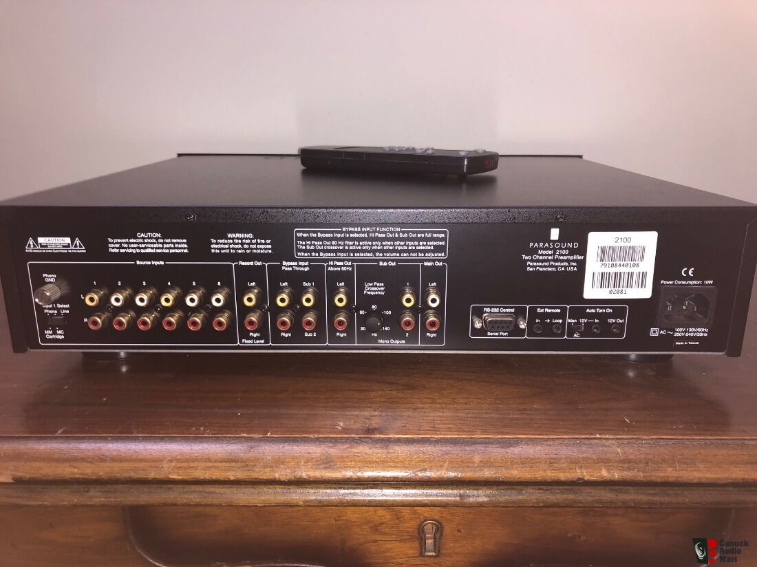 Parasound 2100 Preamp w/phono PENDING to Vlad Photo #3648472 - Canuck ...