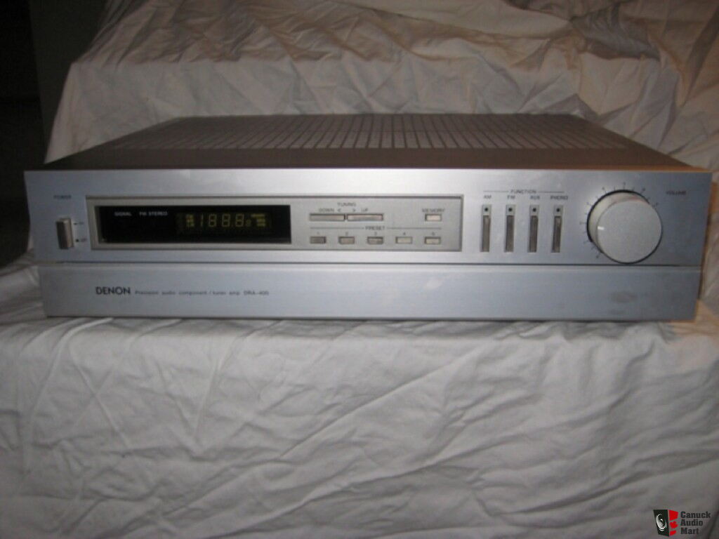 Denon DRA-400 Integrated Amplifier Phono Stage Silver Photo #366151 ...