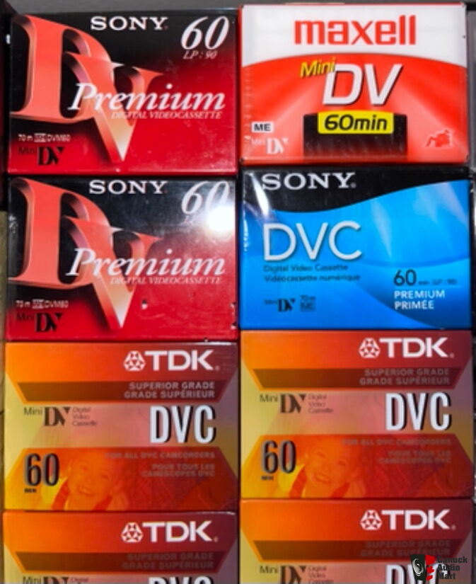 Mostly New and used analog tape mini DVC Hi 8 8mm , cassette tapes ...
