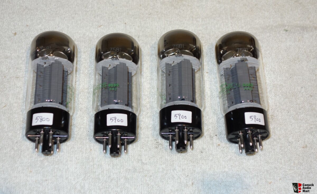 Philips 7581A tubes new in box for McIntosh 240 matched quad Photo ...