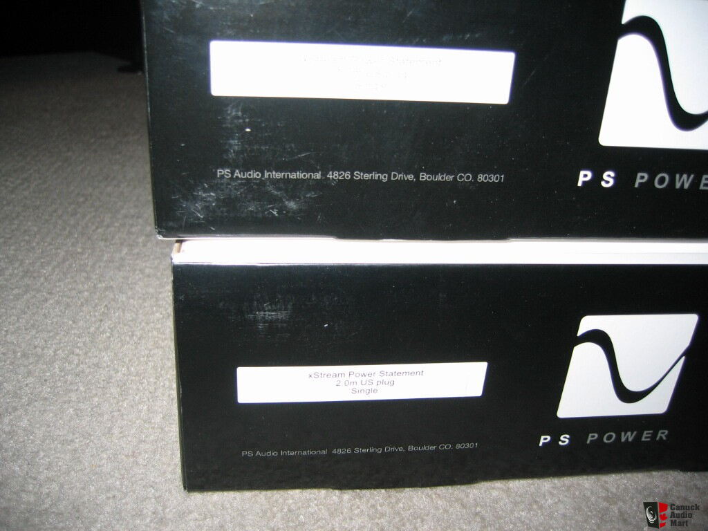 PS AUDIO STATEMENT SC POWER CORDS(4 available various lengths)reduced ...