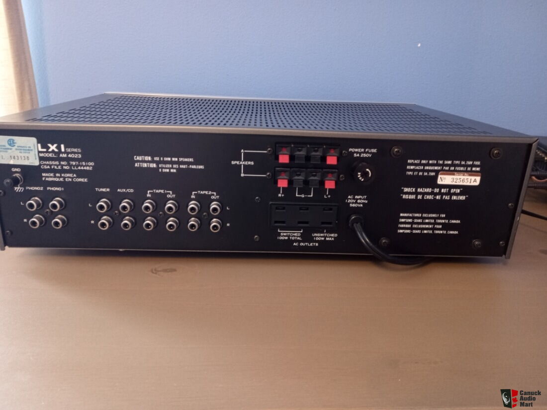 Integrated Stereo Amplifier - LXI Series AM4023 - 65 Watts Photo ...