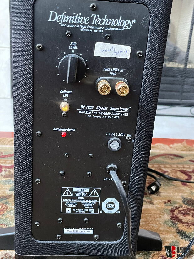 Definitive Technology BP 7006 Bipolar Tower Speakers Photo #3682621 ...