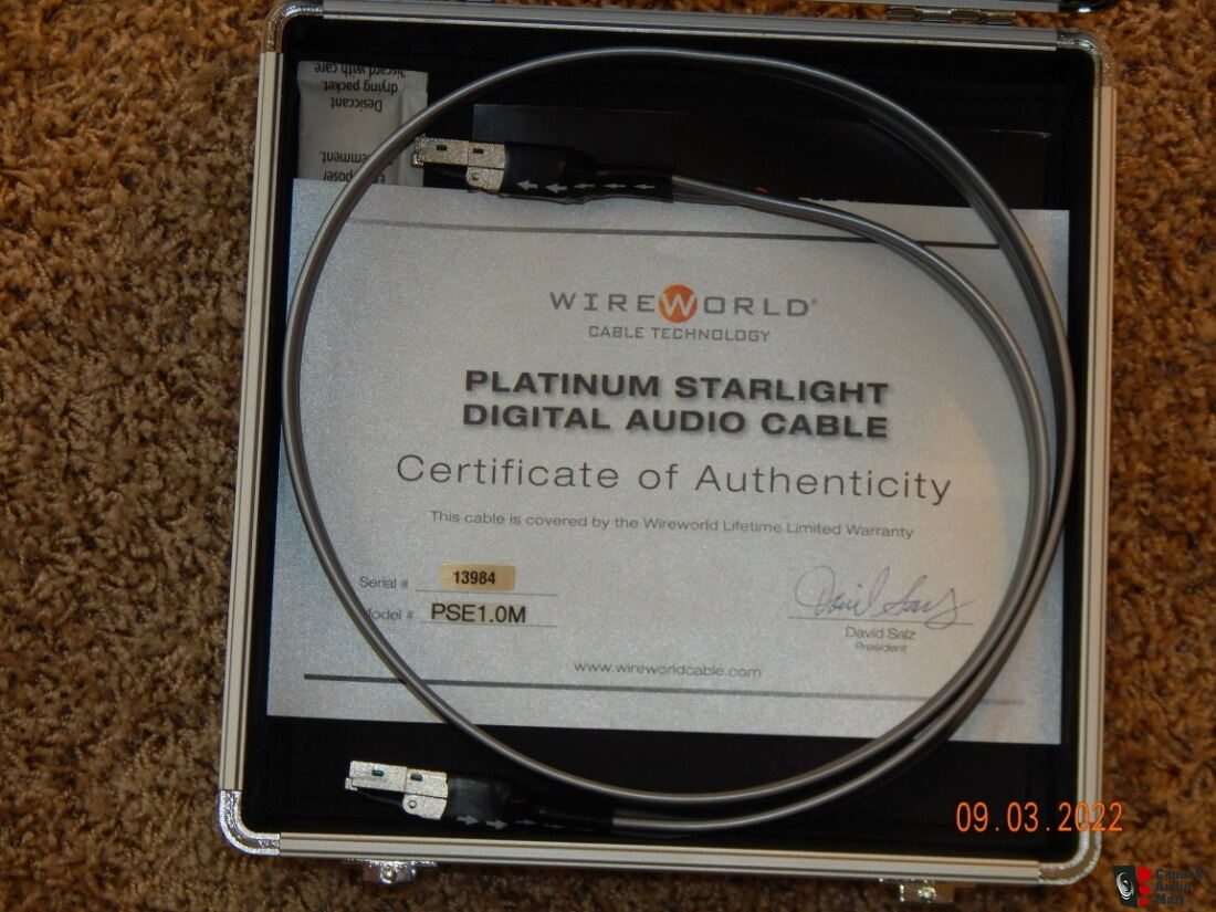 Wireworld Platinum Starlight CAT 8 Ethernet Cable - 1 meter - shipping ...