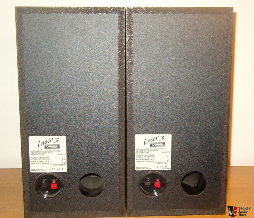 Camber Laser 3 speakers (10-100watts, 8-ohms, 6" woofers) in excellent ...