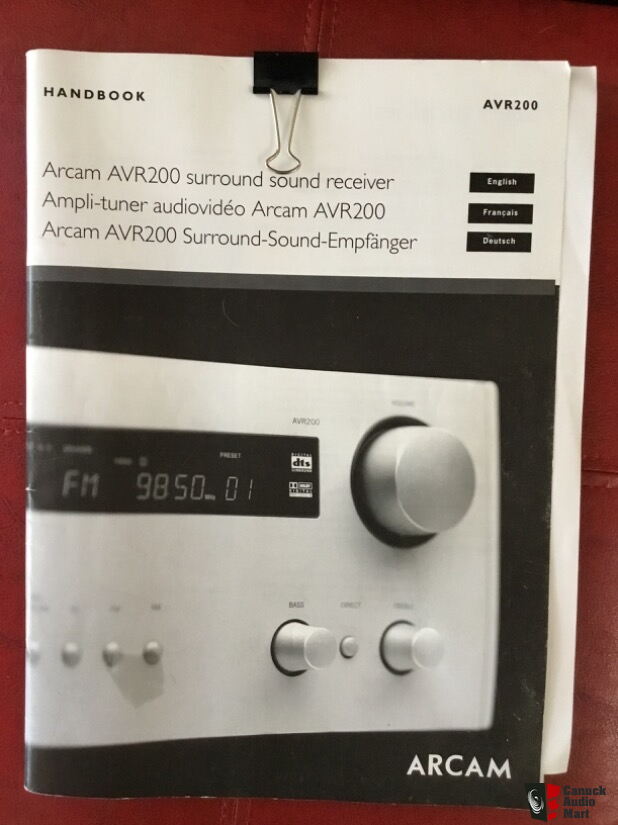 ARCAM AVR200 Surround Sound Receiver Photo #3698037 - UK Audio Mart